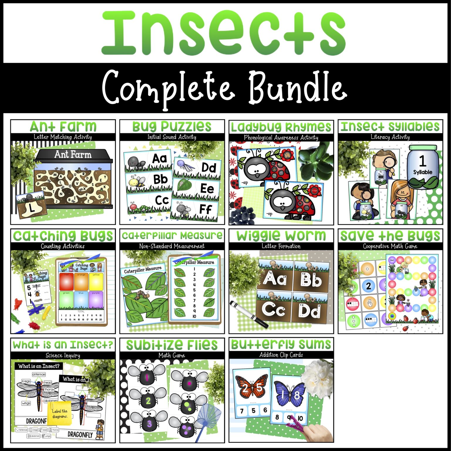5 Insect Preschool Activities Crawling with Fun for Literacy Centers