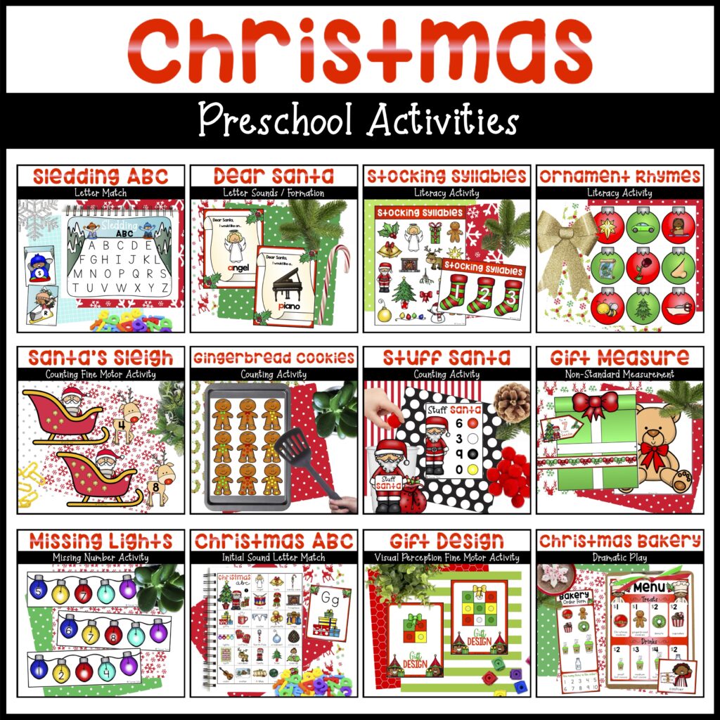 5 Christmas Literacy Preschool Activities That Are Merry & Bright