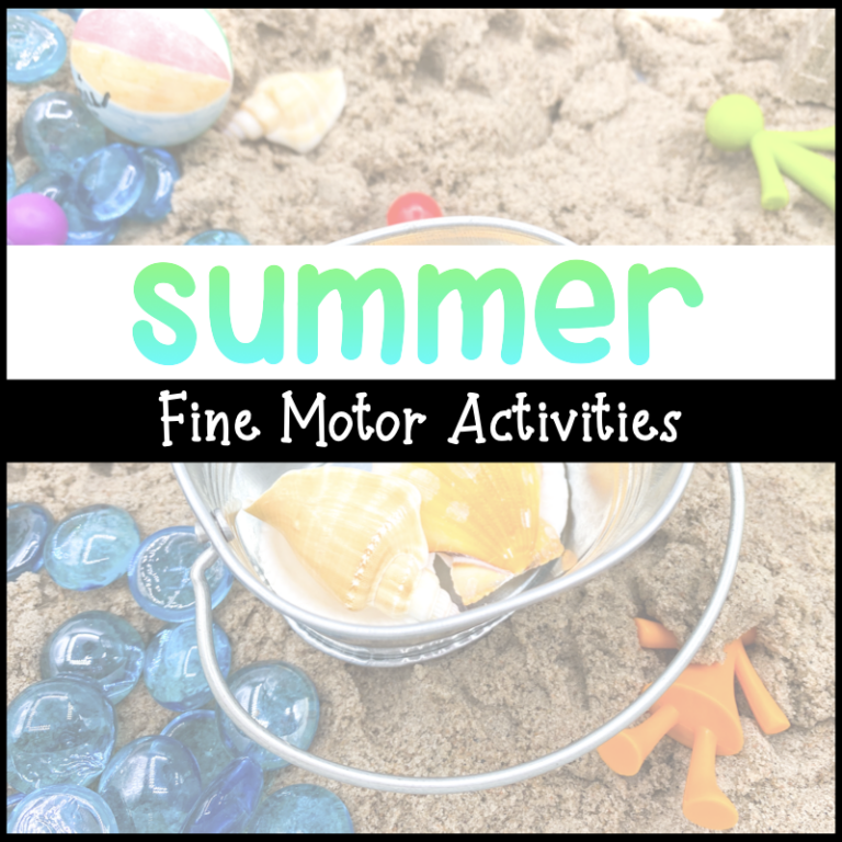 5 Summer Fine Motor Activities to Brighten Your Toddlers' Days