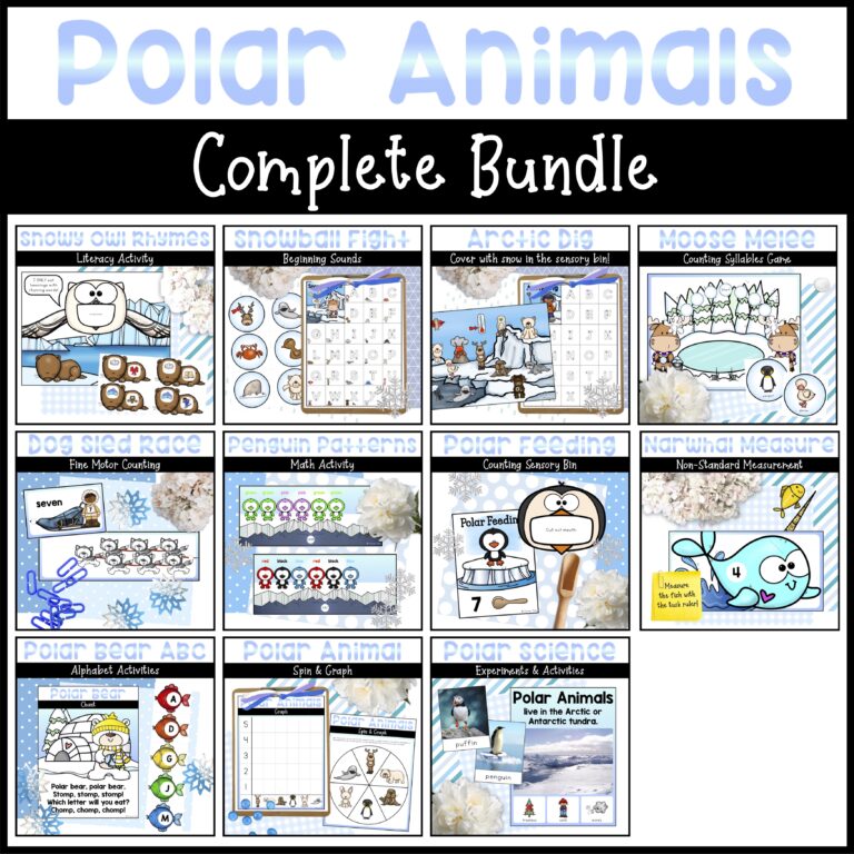Math in the Arctic: 5 Polar Animal Math Activities for Preschoolers